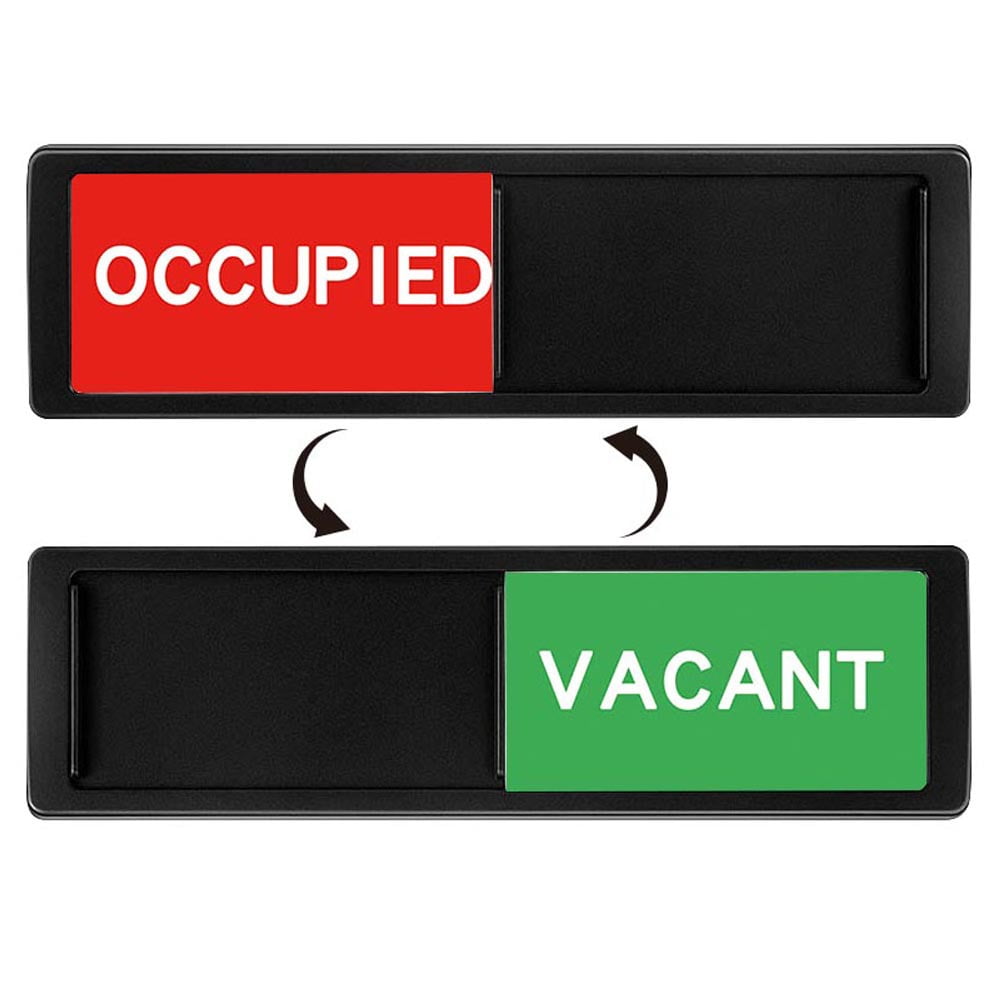 2Pcs Slide Door Indicator Privacy Sign Vacant Occupied Sign Meeting Room Vacant in Use Sign ...