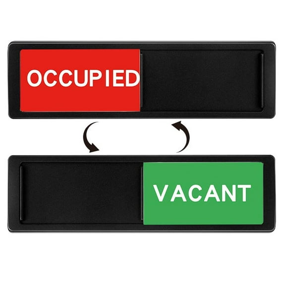 2Pcs Slide Door Indicator Privacy Sign Vacant Occupied Sign Meeting ...