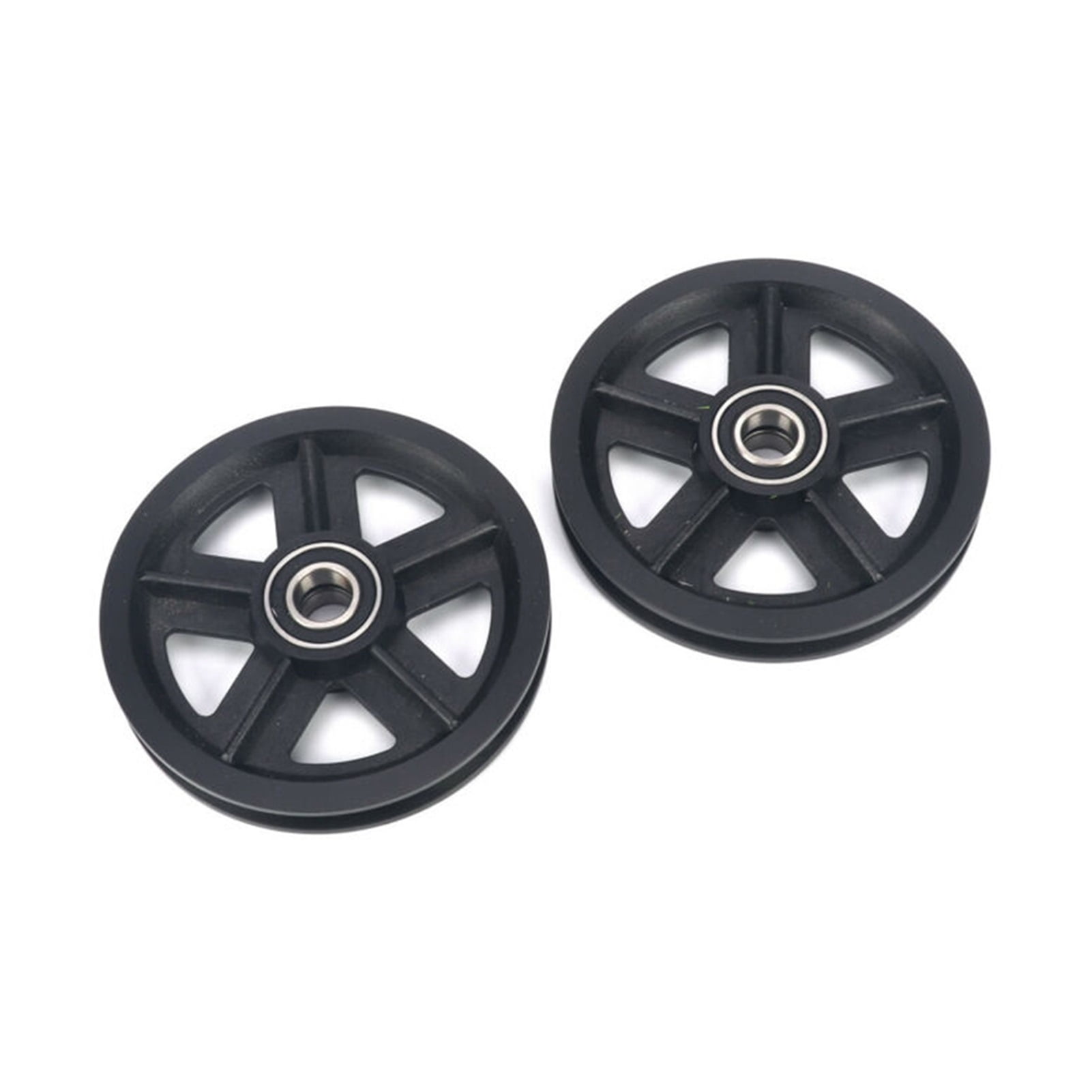 2Pcs Sliding Barn Door Hardware Rollers Door Pulley Wheels Hanging Rail ...