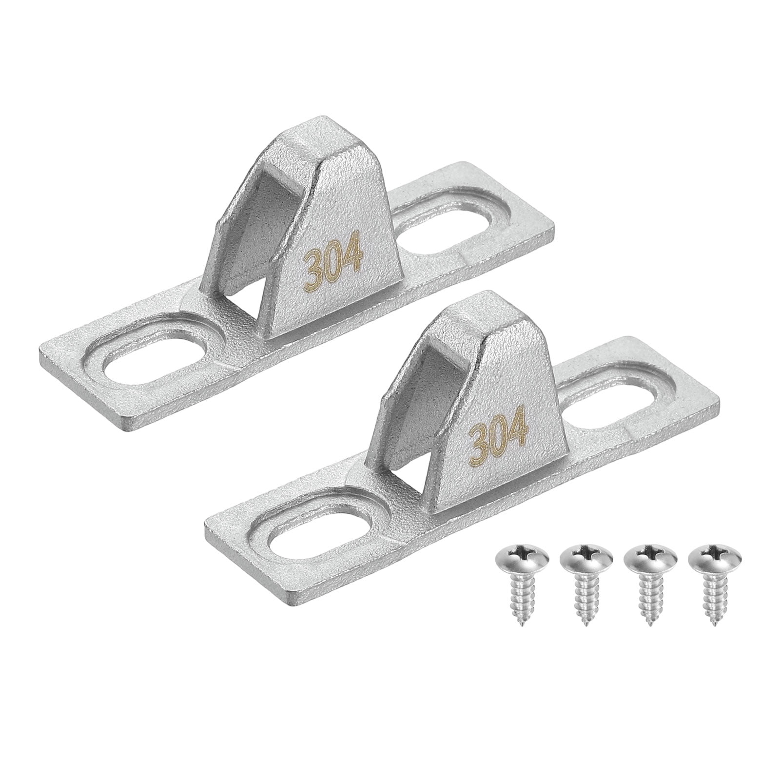 2Pcs Sliding Door Keeper 2.1"x0.6" 304 Stainless Steel Sliding Door ...