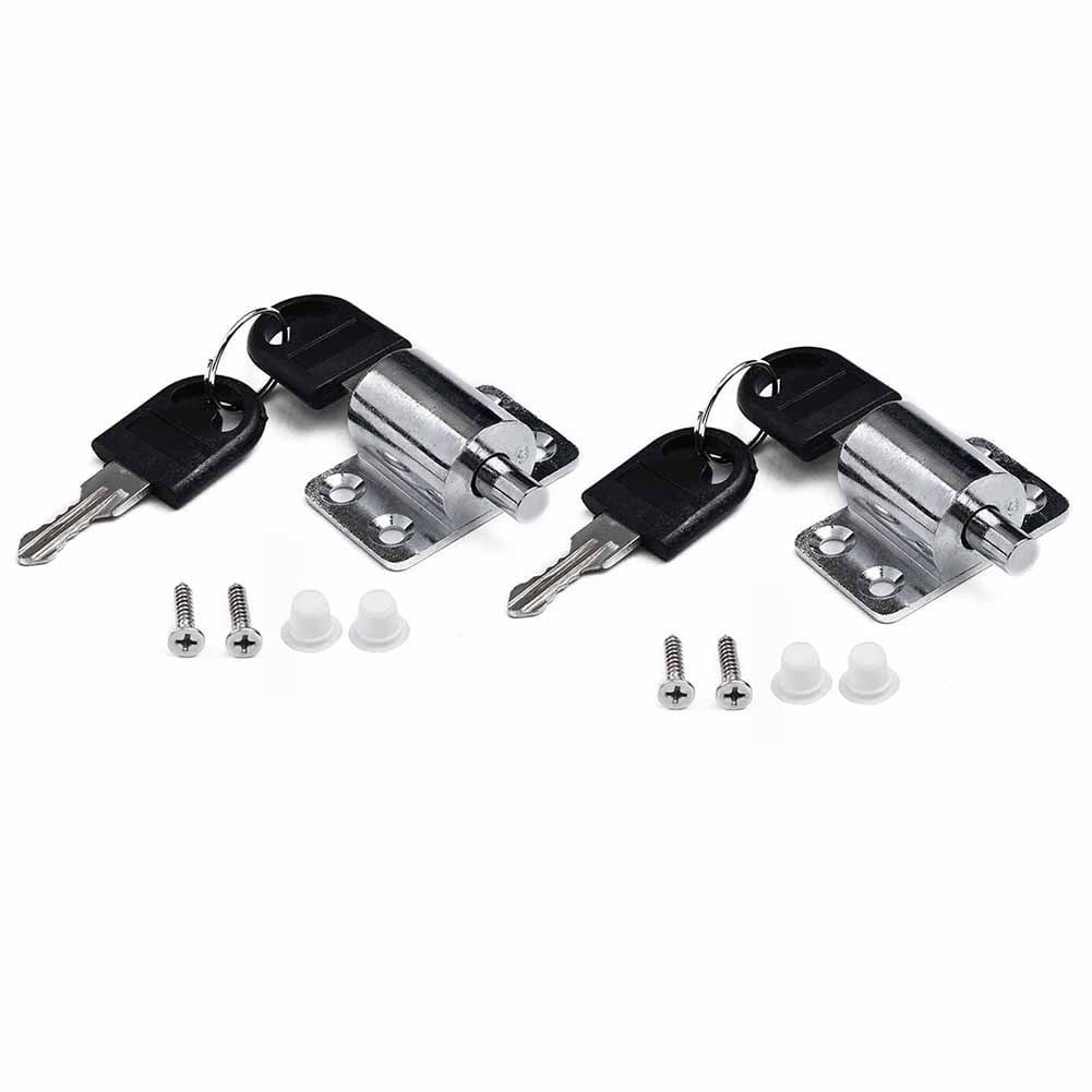 2Pcs Sliding Patio Door Catches Set Casement Bolt Security Lock With 2 ...