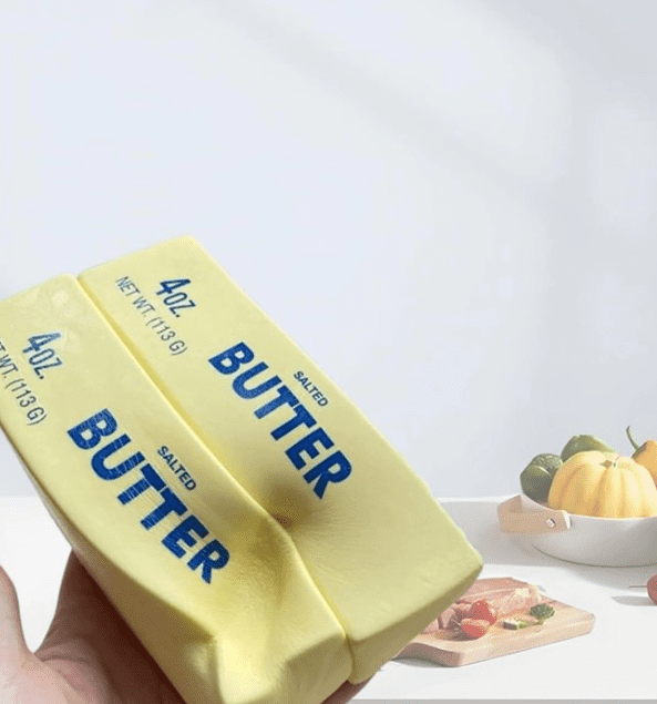 2Pcs Slow Rising Butter Squishy, Realistic Butter Stick Squishy Stress ...
