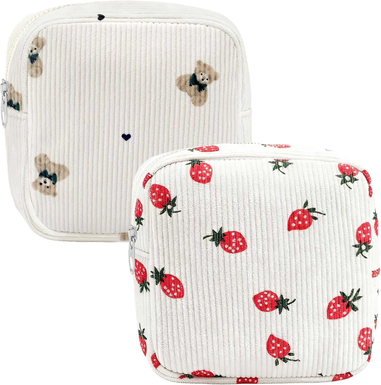 2Pcs Small Makeup Pouch Period Bag Mini for Women Teens Cute Sanitary ...