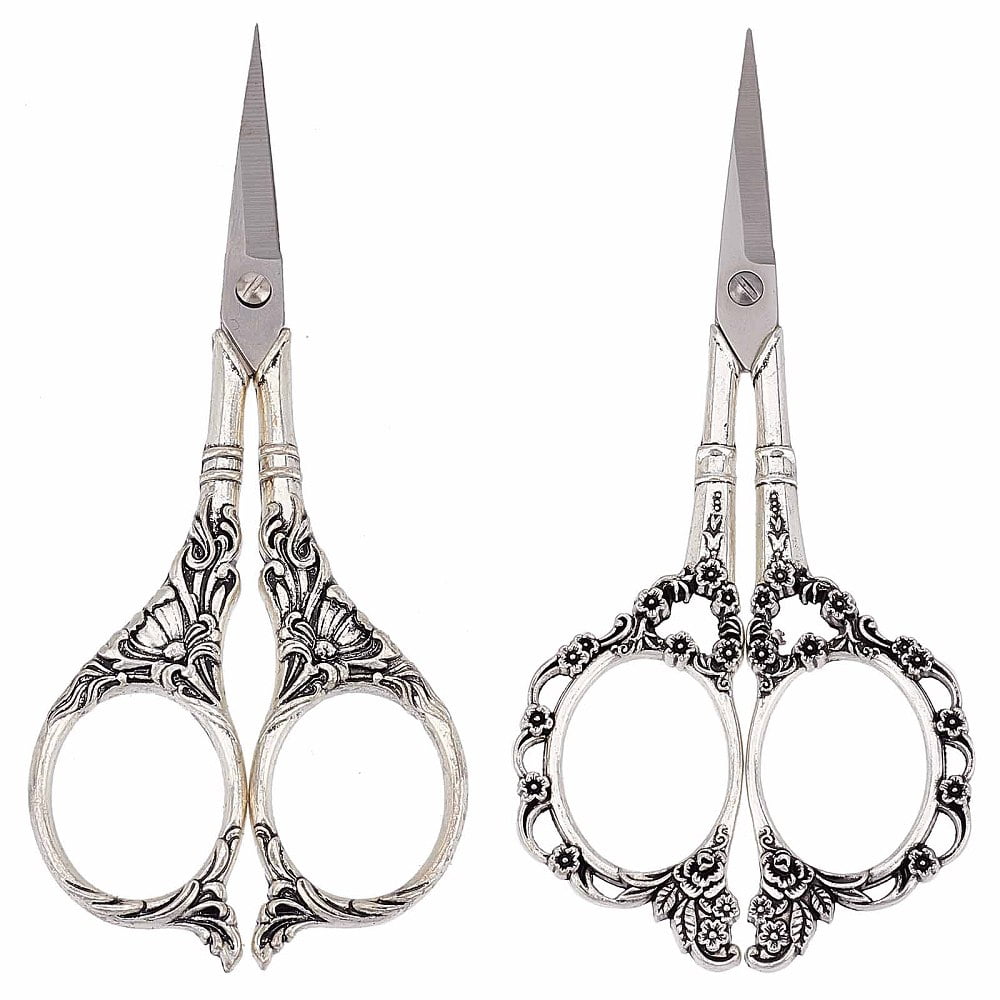 2Pcs Small Sewing Embroidery Scissors Detail Shears Vintage Tip Scissor ...
