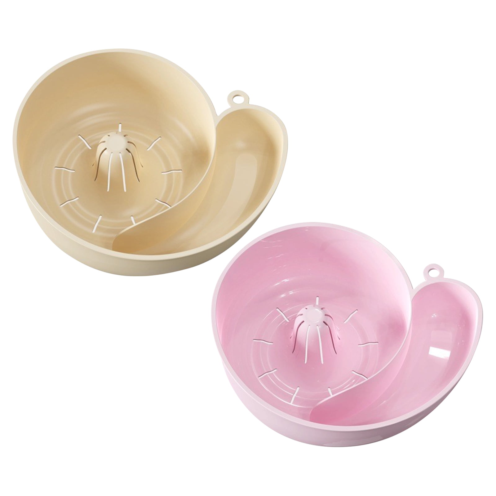 2Pcs Snail-Shaped Drain Rack & Filter Set, Berry Rotating Bowl For ...
