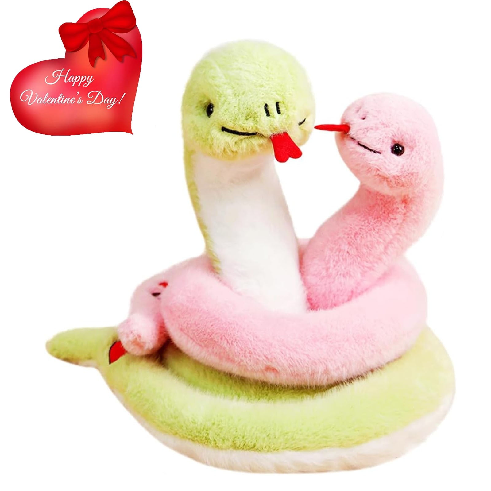 2Pcs Snake Couple Plush Toy under $5! Yannianjz Snake Couple Plush Toy ...