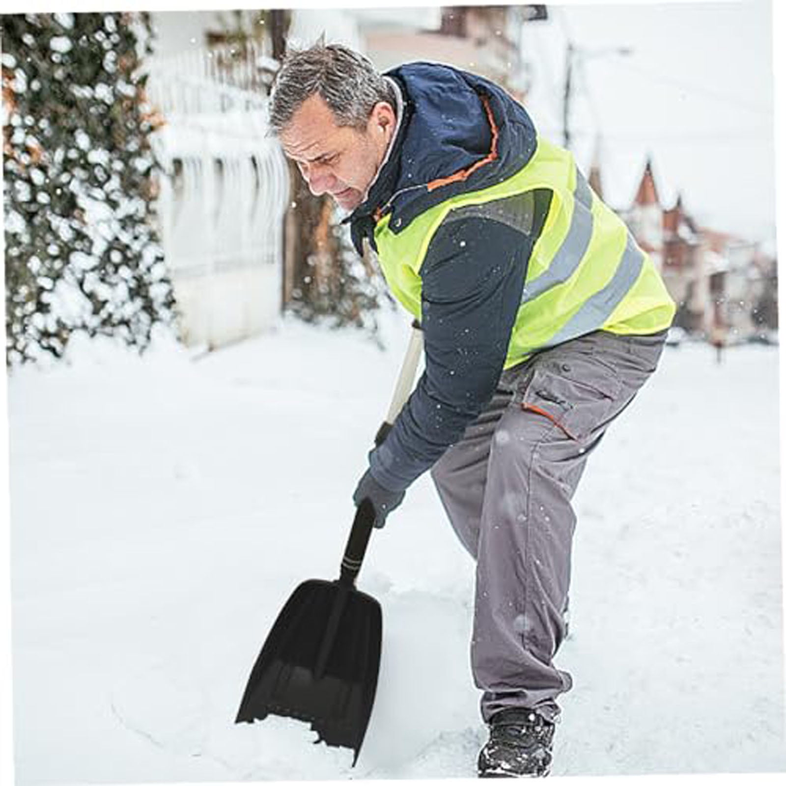 2Pcs Snow Shovel,Plastic Lightweight Portable Beach Shovels,Retractable ...