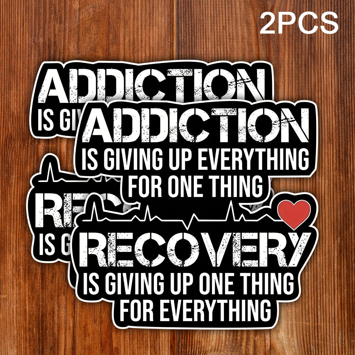 "2Pcs Sobriety Support Decals - Reusable Motivational Stickers for Car ...