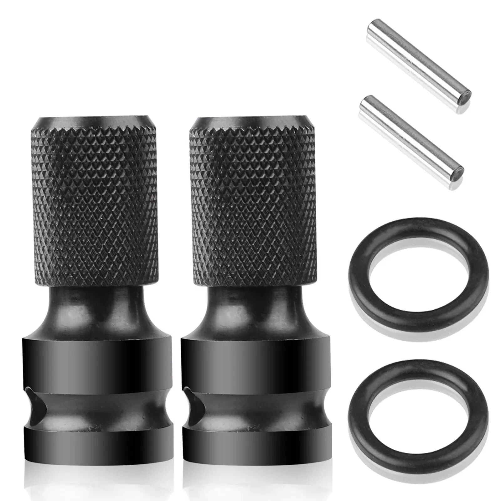 2Pcs Socket Adapter Drill Hex Shank Chuck Change Impact Driver Tool 1/2 ...