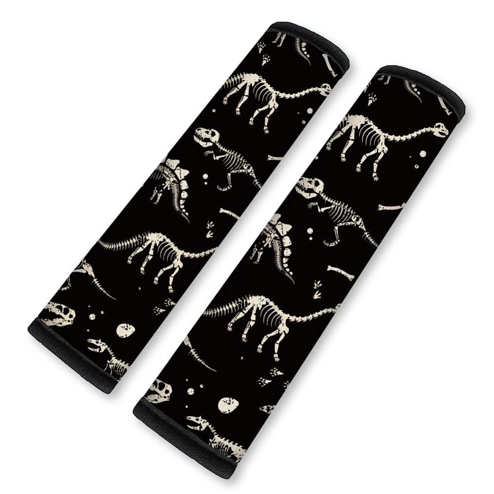 2Pcs Soft Auto Seat Belt Cover Pad Dinosaur Car Seatbelt Shoulder ...