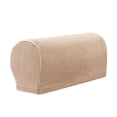 2Pcs Soft Plush Stretch Armrest Covers - Spandex Couch Sofa Arm Covers ...