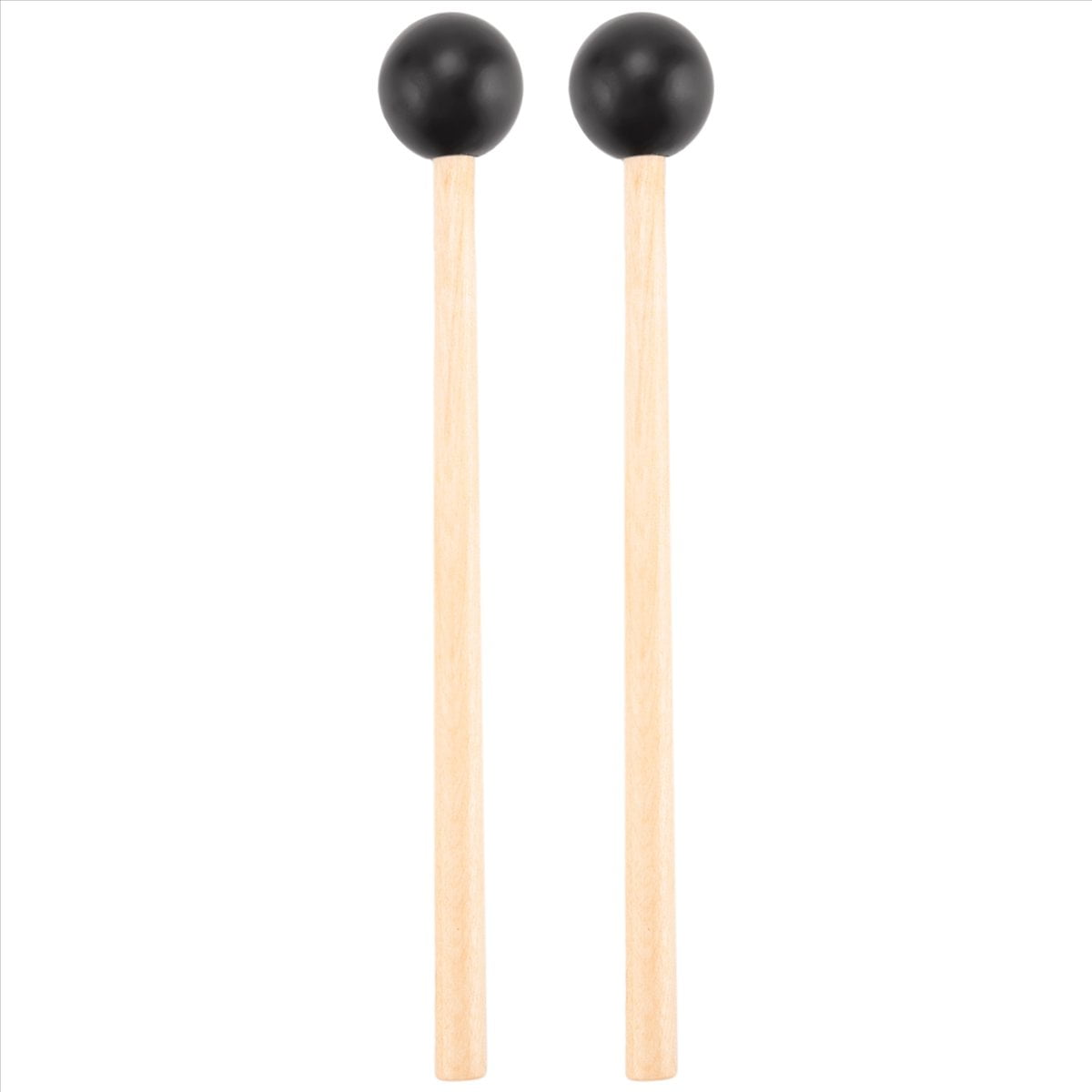 2Pcs Soft Rubber Head Sticks Wood Handle Bell Mallets for Glockenspiel ...