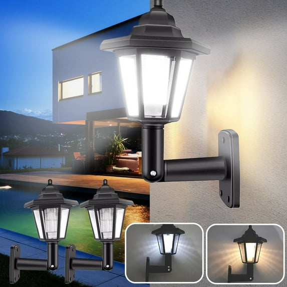 2Pcs Solar Hexagonal Lamp under $5! Yannianjz Solar Outdoor Small ...