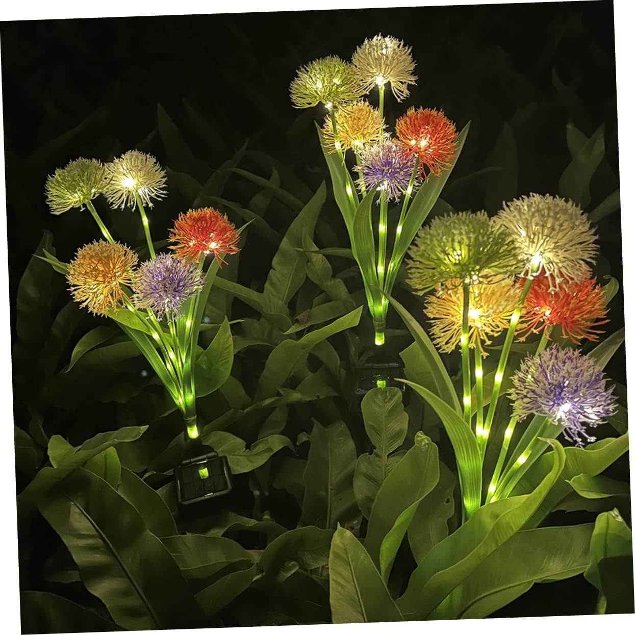 2Pcs Solar Lights, Solar Outdoor Decorative Chrysanthemum Lights, 5 ...