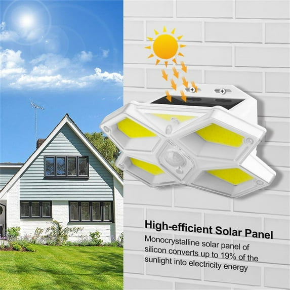 2Pcs Solar Security Light, Kadlawus Solar Security Light, 129 LED ...