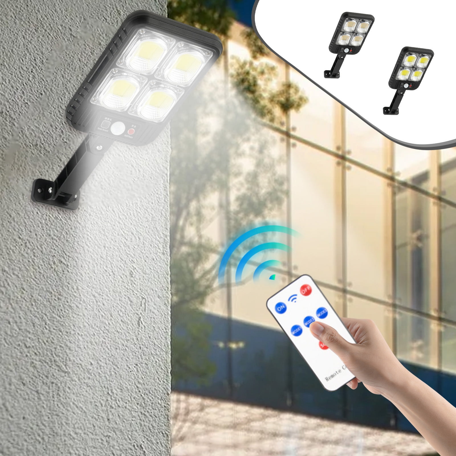 2Pcs Solar Street Light with Remote under $5! Yrmaups Solar Street ...
