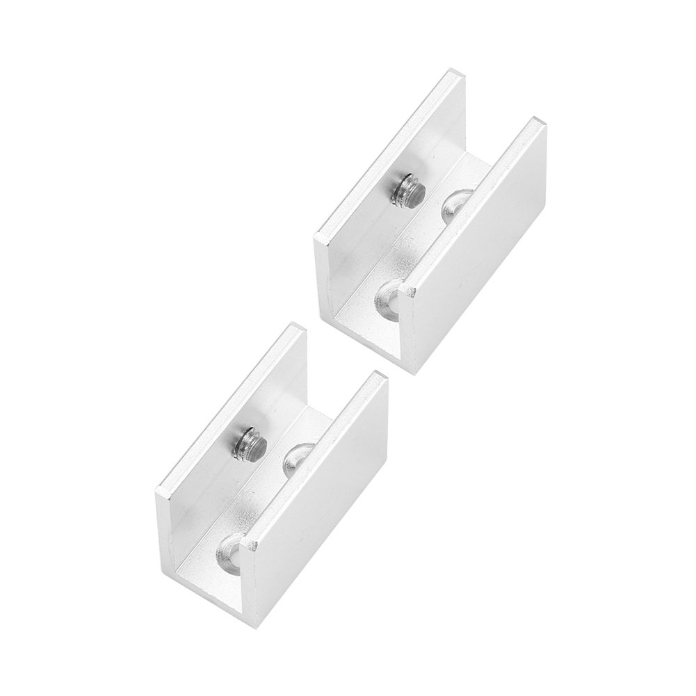 2Pcs Space Aluminum Glass Clamp Holder Window Fixing Clip Bracket for ...