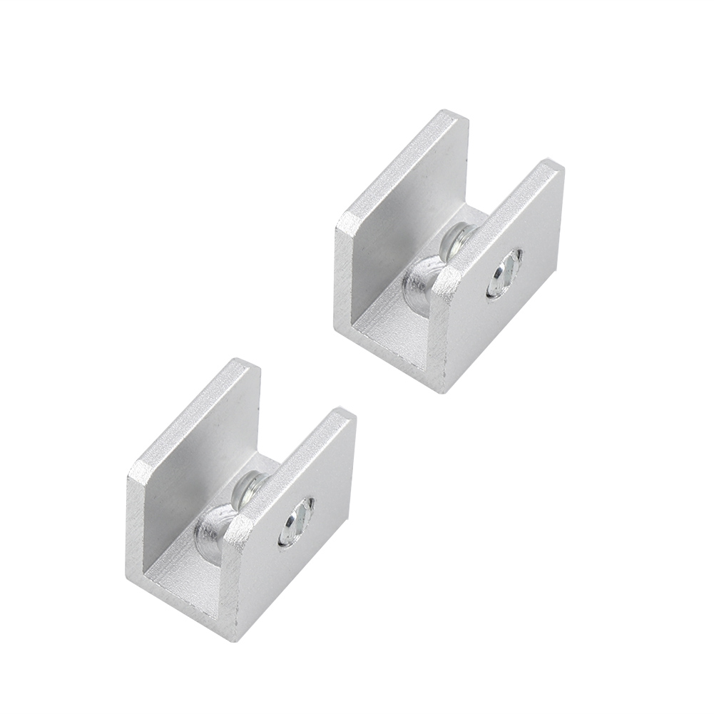 2Pcs Space Aluminum Glass Clamp Holder Window Fixing Clip Bracket for ...