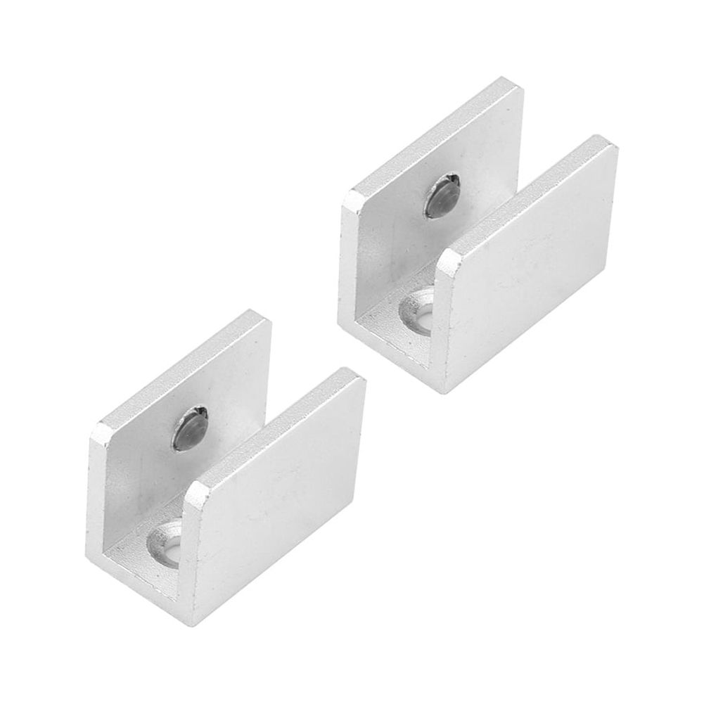 2Pcs Space Aluminum Glass Clamp Holder Window Fixing Clip Bracket for ...