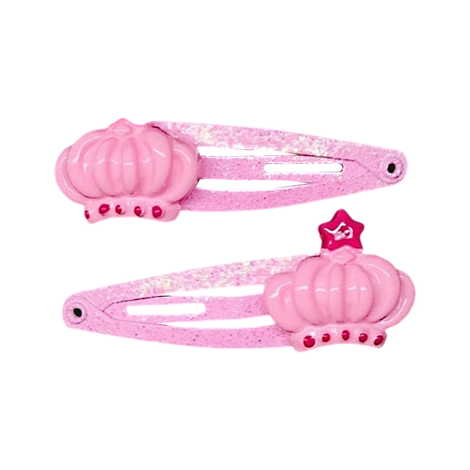 2Pcs Sparkling Flower Fruit Hair Barrettes For Kids Girl's Birthday ...