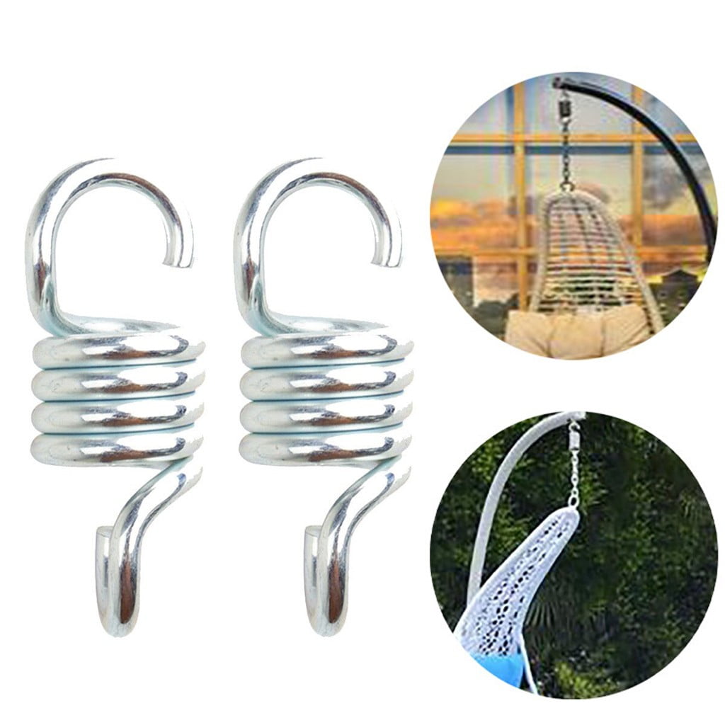 2Pcs Spring Hooks Chair Extension Swing Chair Hook Spring Suspension ...