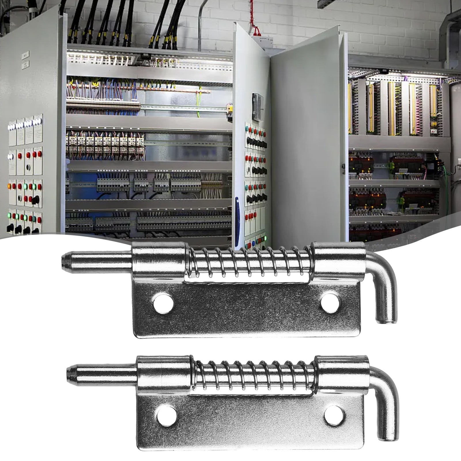 2Pcs Spring Loaded Latch Pin 304 Stainless Steel Door Cabinet Hinges ...