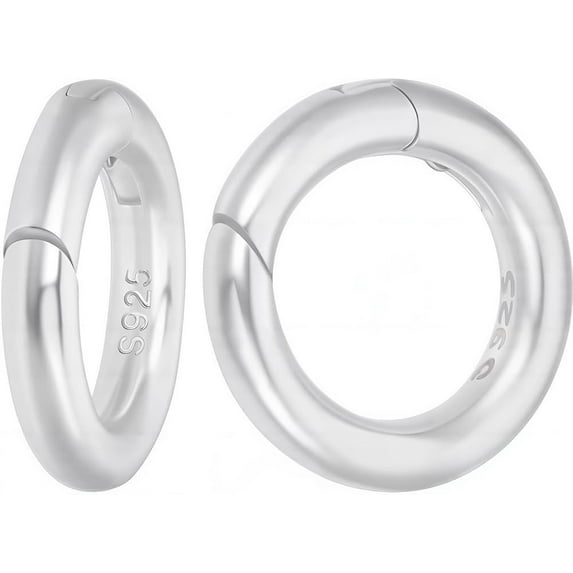 2Pcs Spring O Rings Gate Rings 925 Sterling Silver Snap Clip Small ...