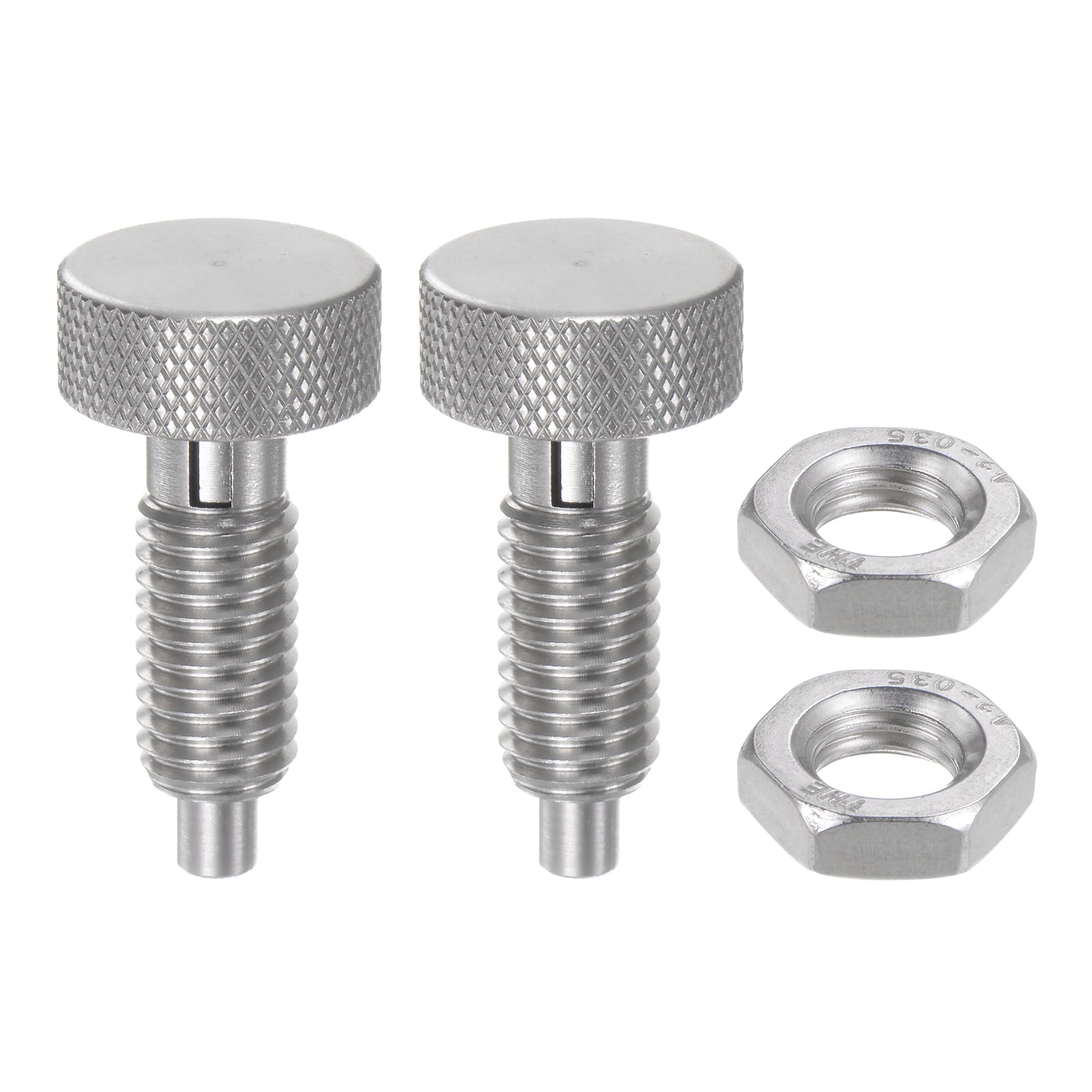 2Pcs Spring Plunger with Knurled Handle M10*1.5 Pin Dia.5mm Release ...