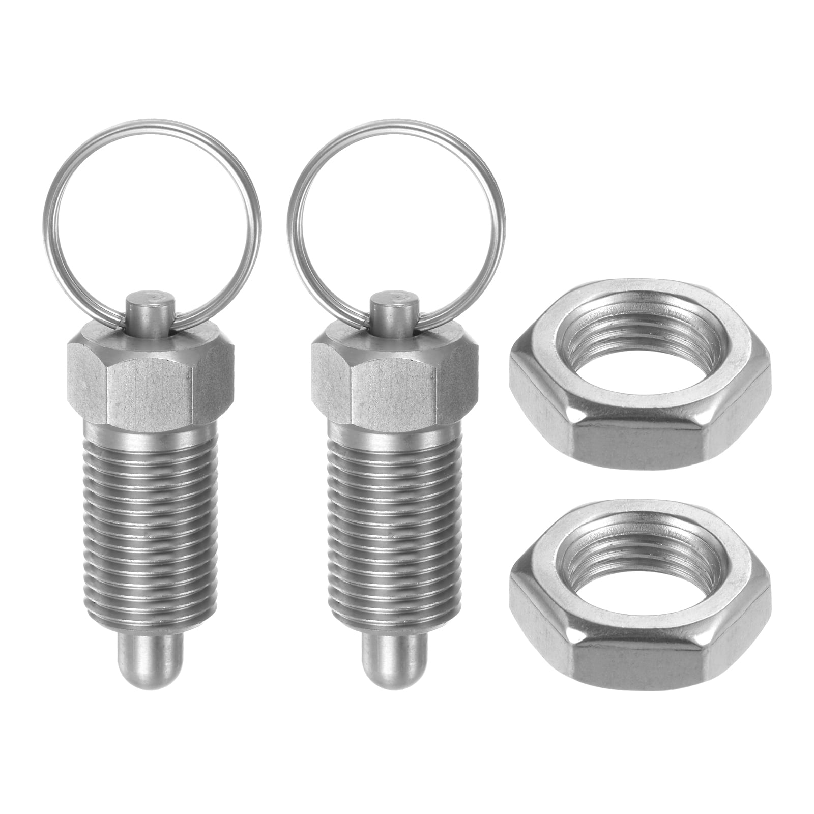 Uxcell Spring Plunger with Pull Ring Thread Length Pin Dia. Round ...