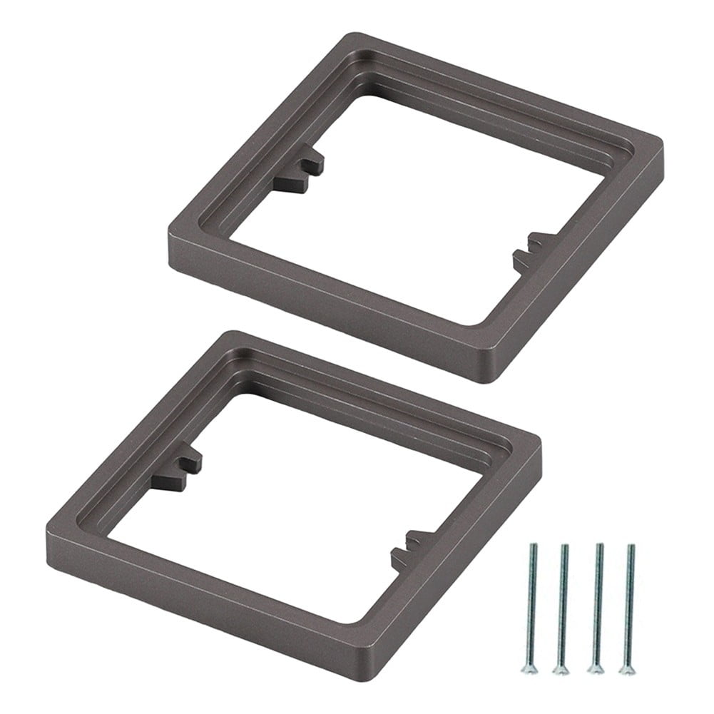 2Pcs Square Spacer 10Mm Single Socket Spacer 1 Gang Frame Plate With 4 ...