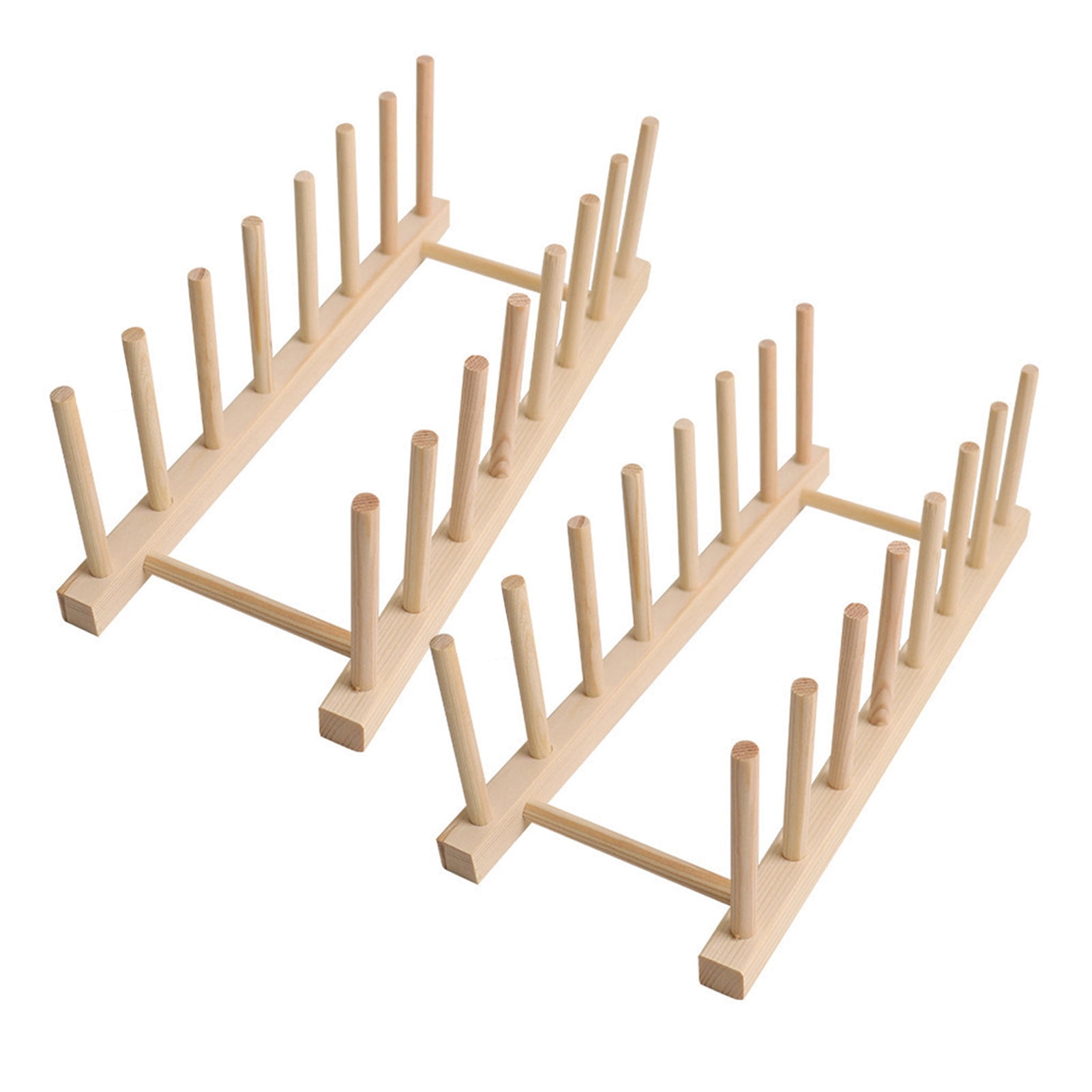 2Pcs Stained Glass Organizer Rack Bamboo Stained Glass Holder Space ...