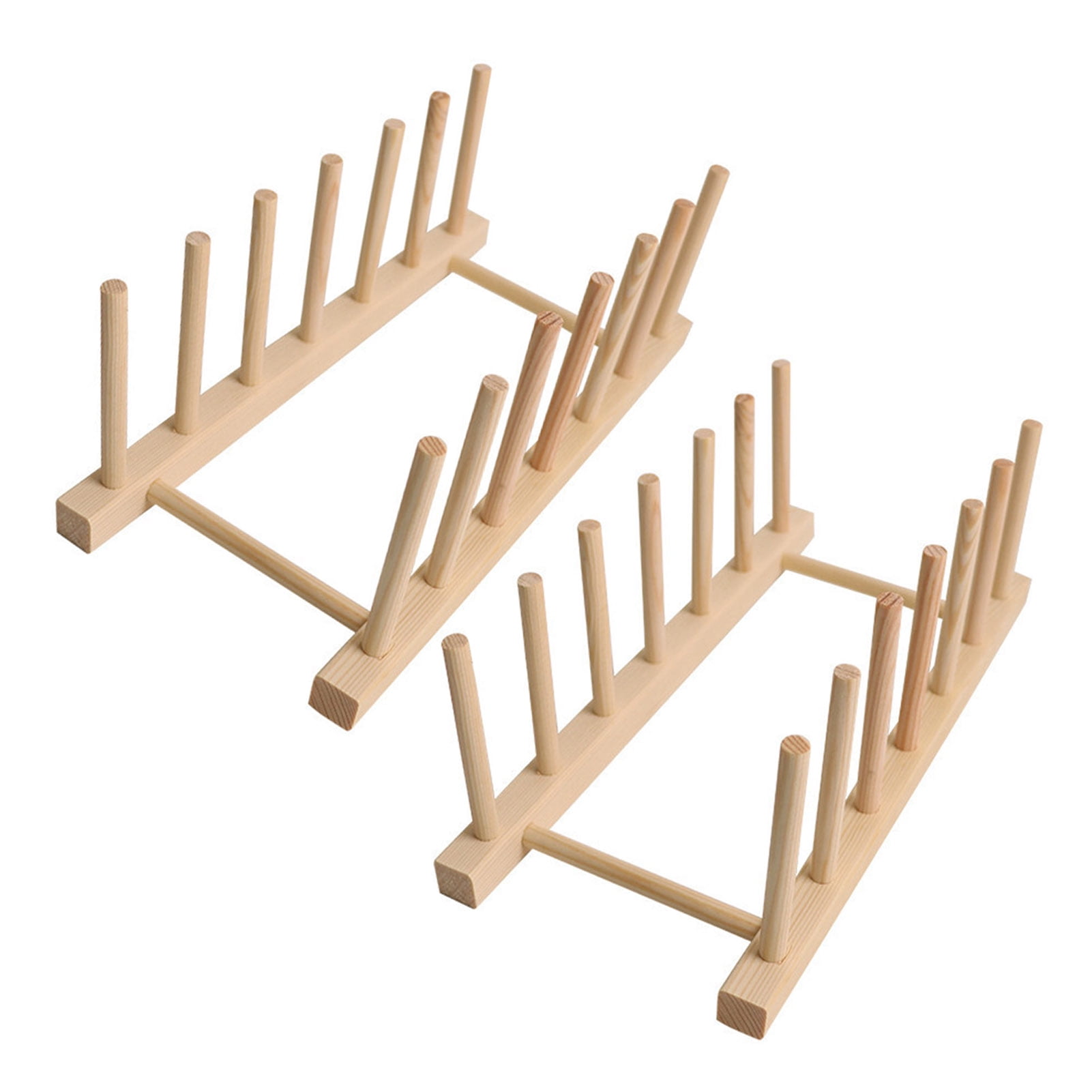 2Pcs Stained Glass Organizer Rack Bamboo Stained Glass Holder Space ...