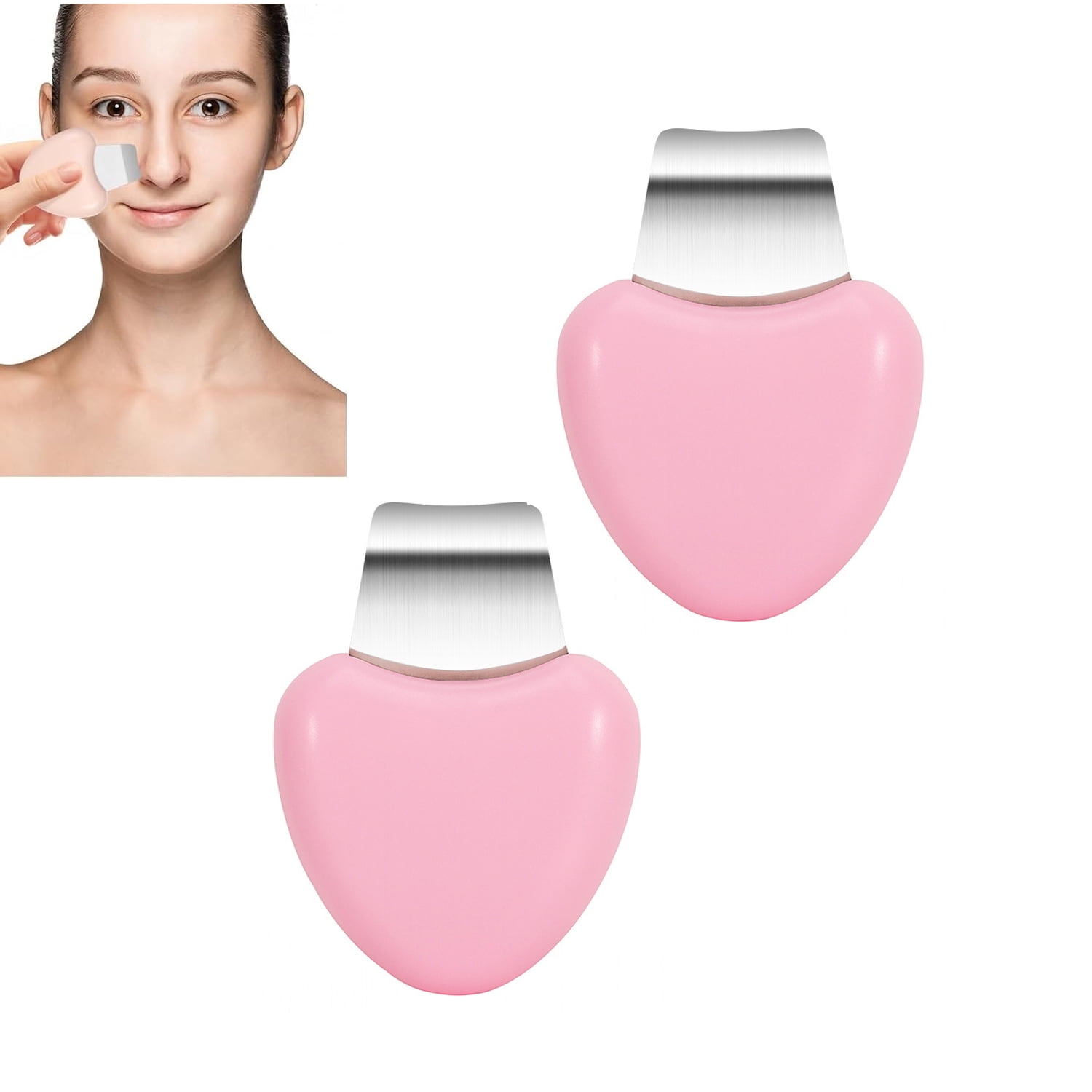 2Pcs Stainless Face Spatula, Skin Blackhead Scraper Remover Tool, Pore ...