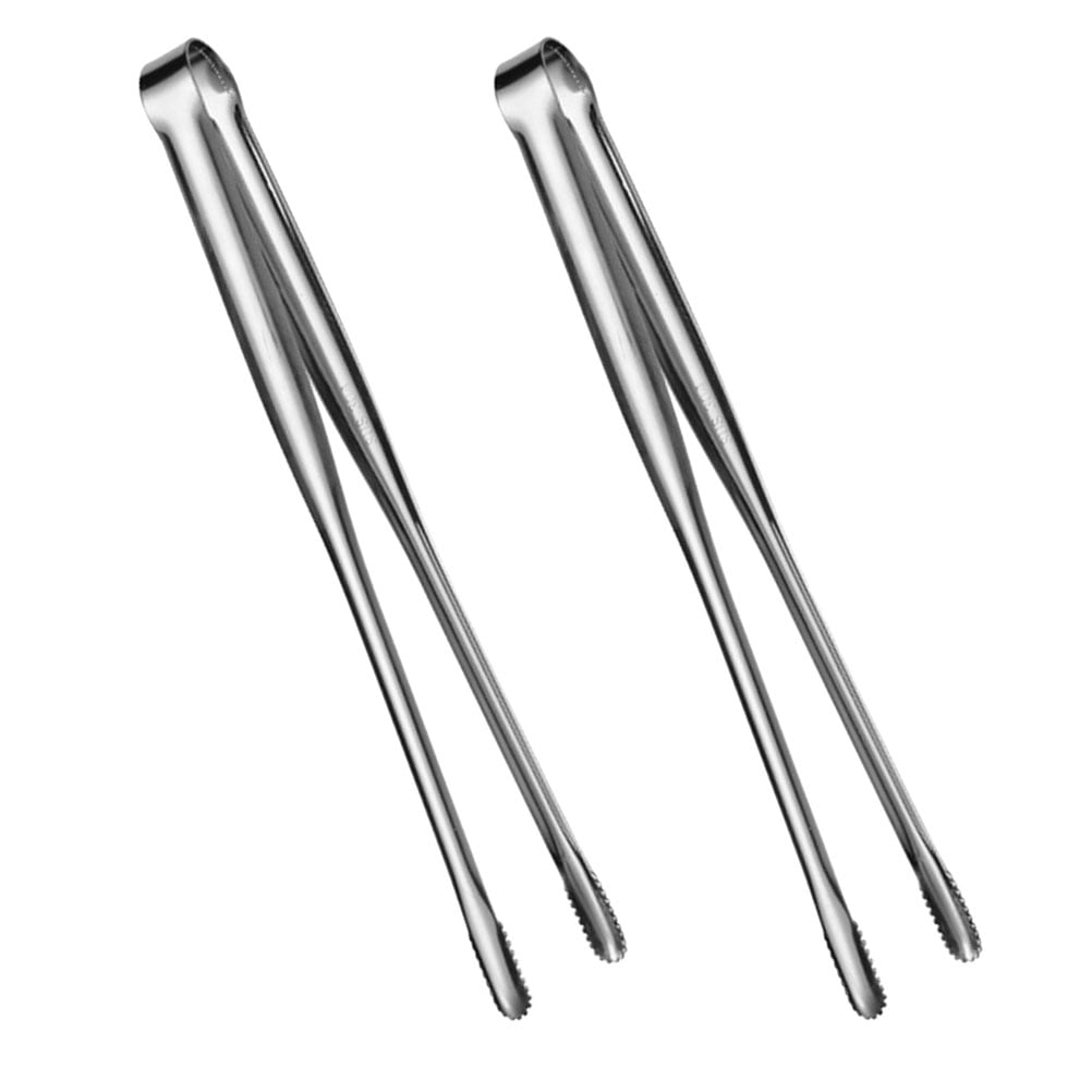 2Pcs Stainless Steel Barbecue Tongs Meat Clamps Multi-function Steak ...