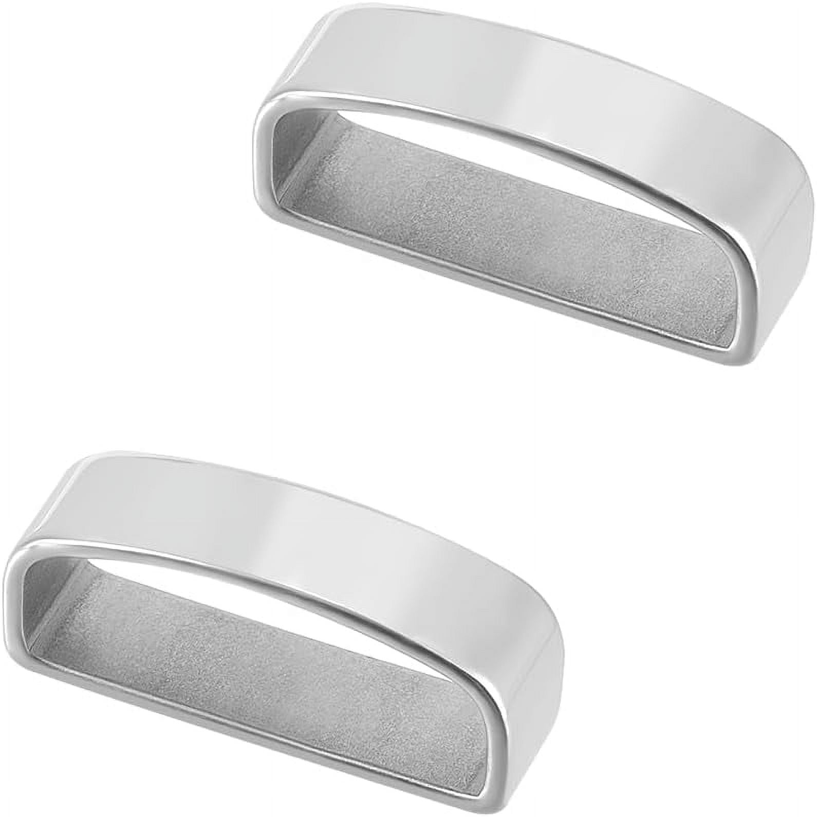 2Pcs Stainless Steel Belt Loop Keeper Metal Men's Belt Buckle Belt ...