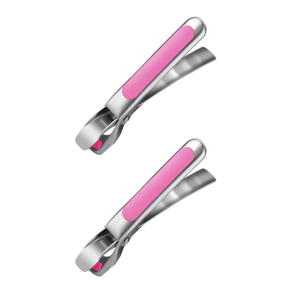 2Pcs Stainless Steel Bowl Gripper Hot Plate Gripper Silicone Lifter ...