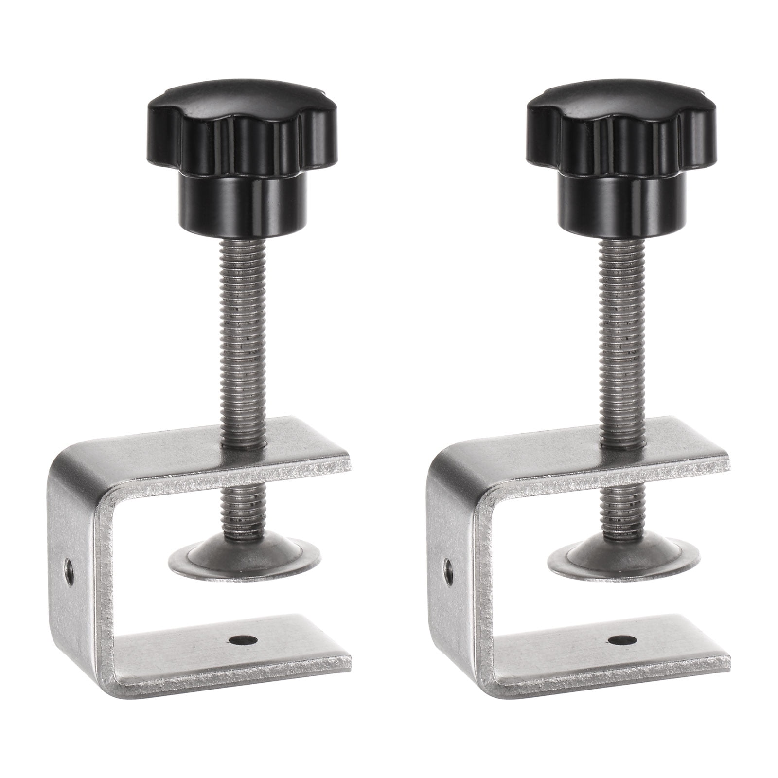 2Pcs Stainless Steel C-Clamp 31mm Wide Jaw Opening Wood Right Angle ...