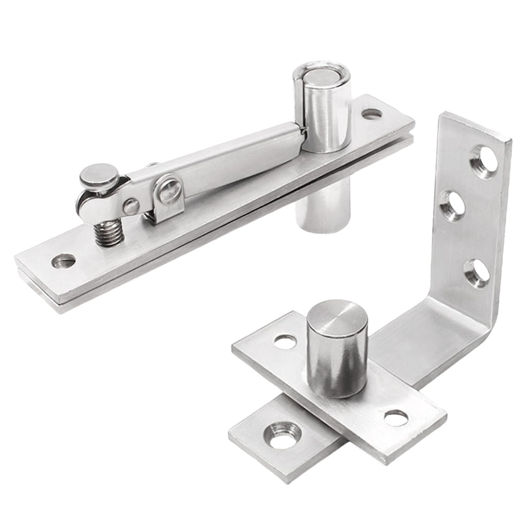 2Pcs Stainless Steel Door Pivots Hinge 360/90 Degree Shafts Door Hinge ...