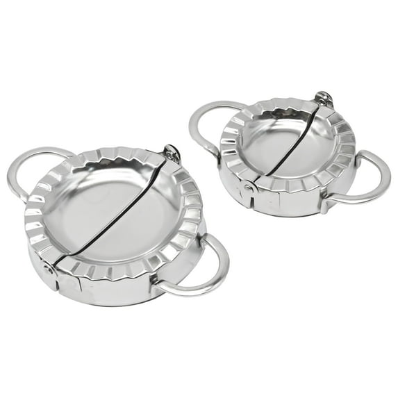 2Pcs Stainless Steel Dumpling Ravioli Maker Press, Wonton Mould, Easy ...