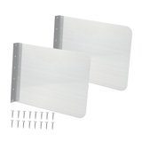 2Pcs Stainless Steel Guard Water Baffle, Commercial, Wall Mount Guard ...