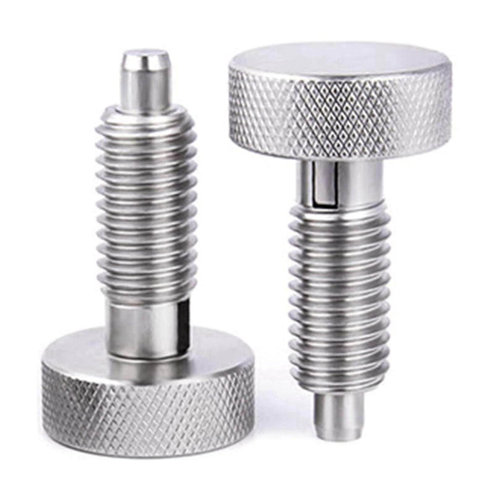 2Pcs Stainless Steel Hand Retractable Spring Plungers with Knurled ...