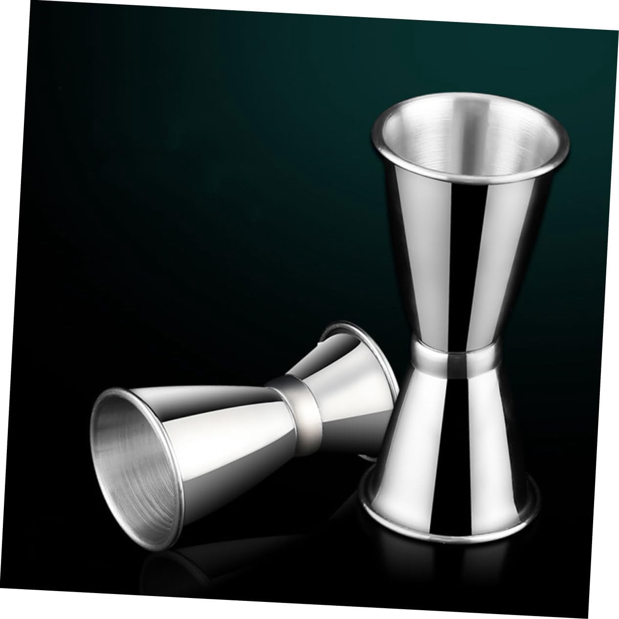2Pcs Stainless Steel Measuring Jiggers for Bartending Capacity Cups for ...