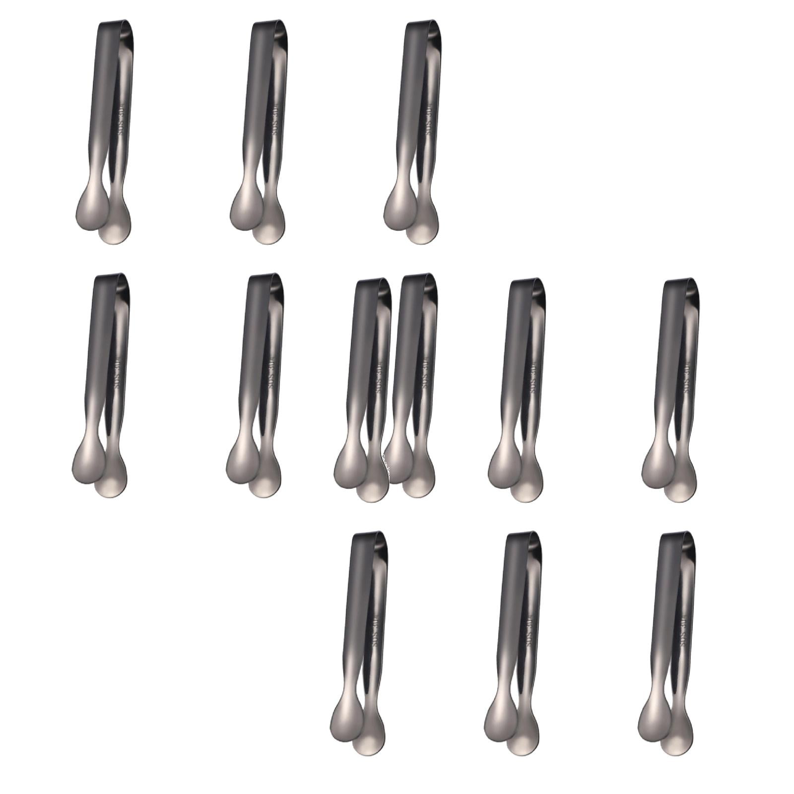 2Pcs Stainless Steel Mini Ice Tongs Sugar Cubes Tongs Serving Tongs ...