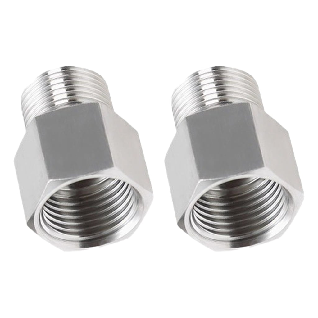 2Pcs Stainless Steel NPT Pipes Adapters for Lines and Mechanical ...