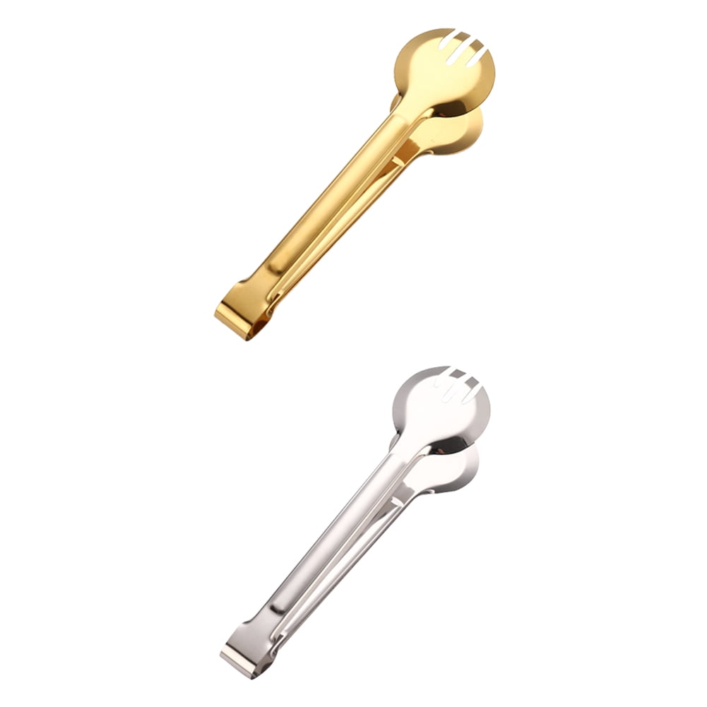 2Pcs Stainless Steel Serving Tong Food Tong Bread Tong Food Clamper ...