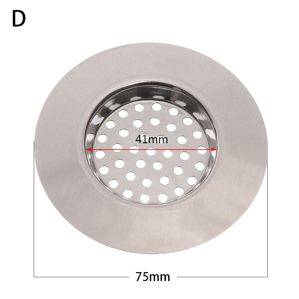 2Pcs Stainless Steel Shower Stopper Basket Sewer Anti Clog Bathtub ...