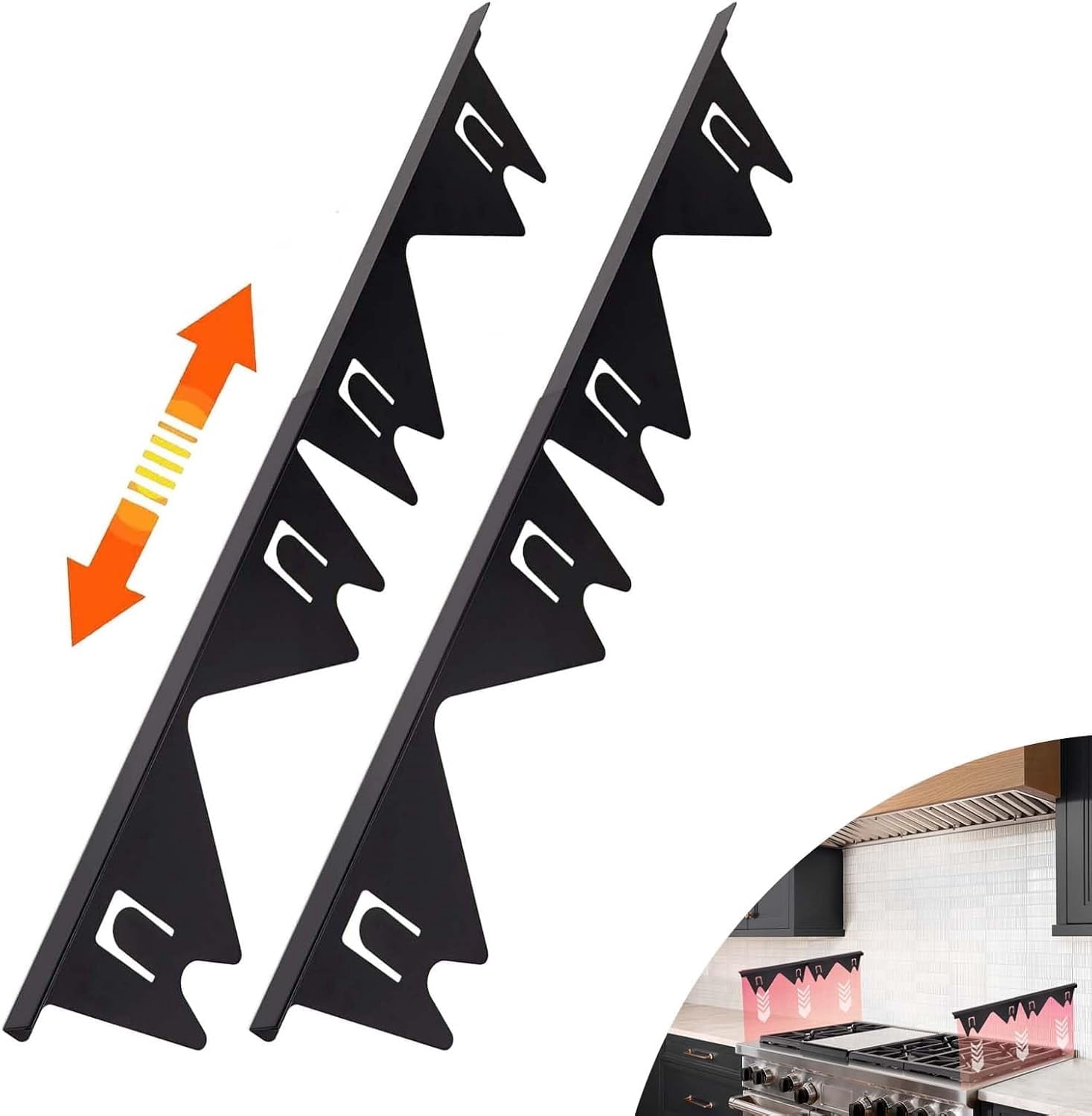 2Pcs Stainless Steel Stove Gap Covers, Stove Gap Filler for Kitchen ...