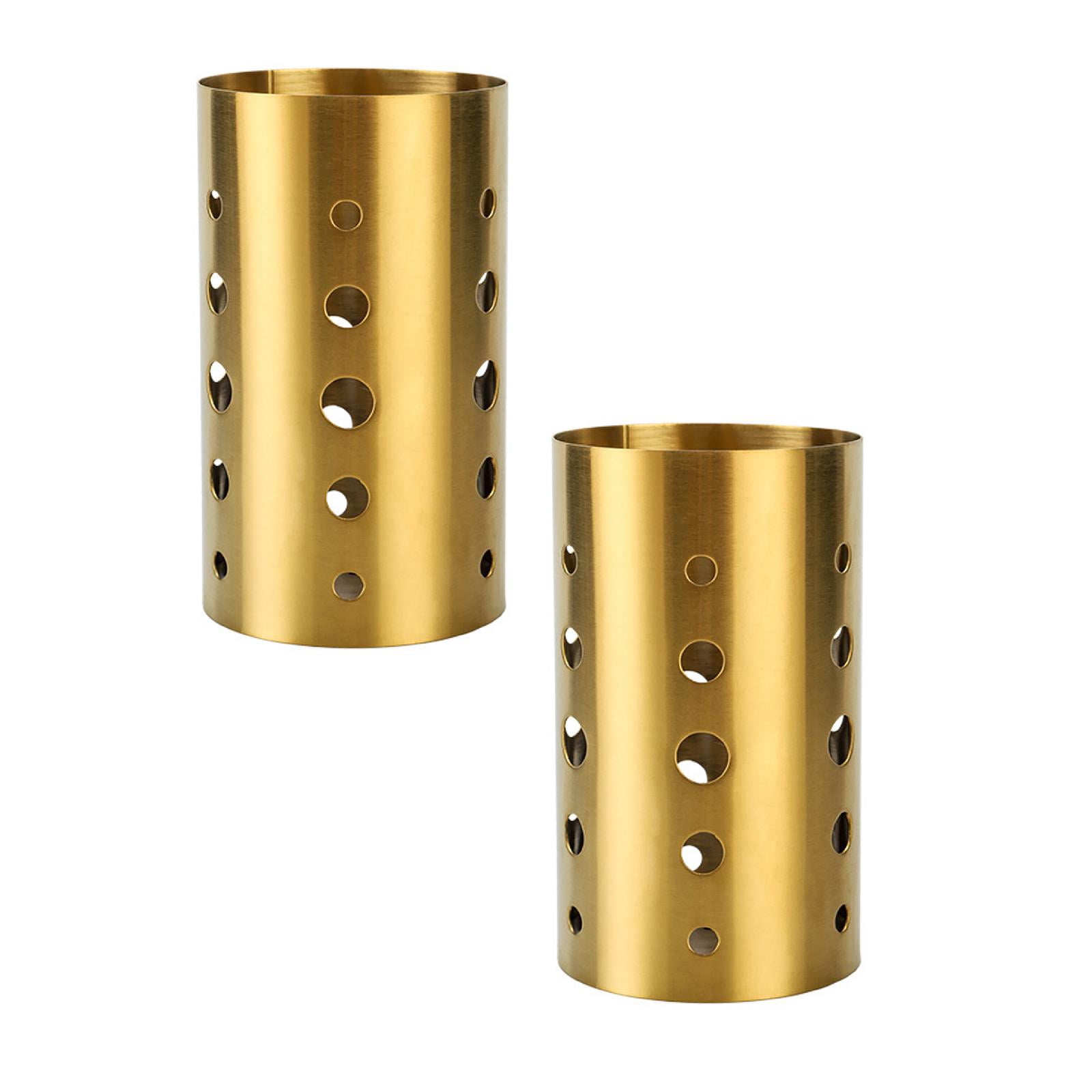 2Pcs Stainless Steel Utensil Holders For Kitchen Large Cooking Utensil ...