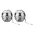 2Pcs Stainless Steels Teas Infuser with Rope Chain, Teas Leaves Ball ...