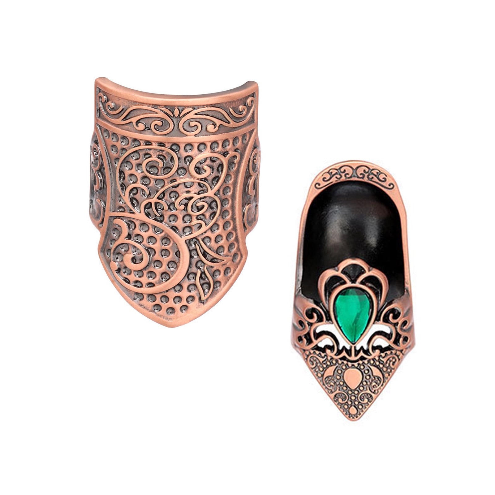 2Pcs Steel Thimble Finger Guard for Hand Sewing Knitting Dressmaking ...